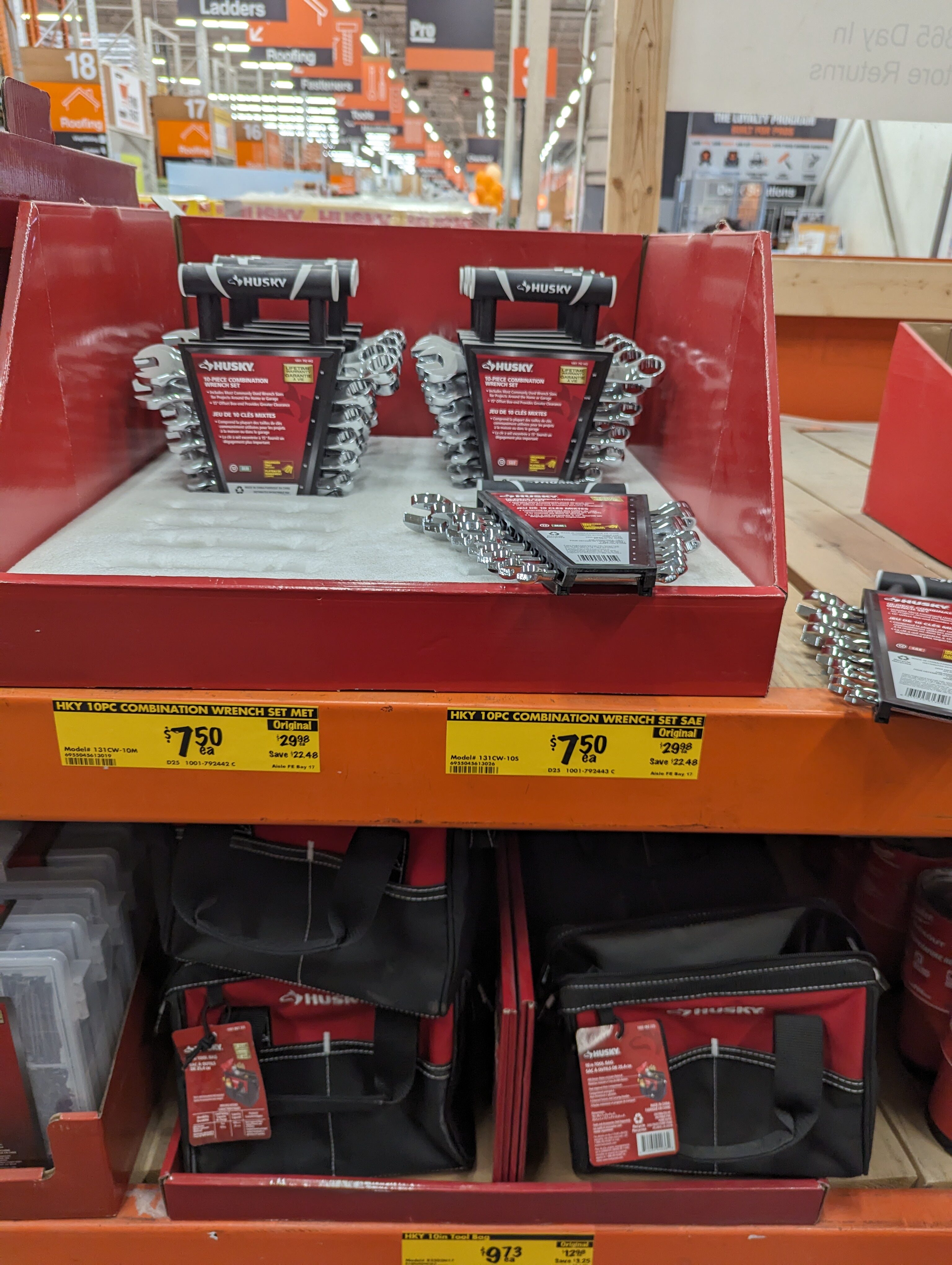 [Princess Auto] 5 pc Metric/SAE Combination Wrench Sets $5 Each ...