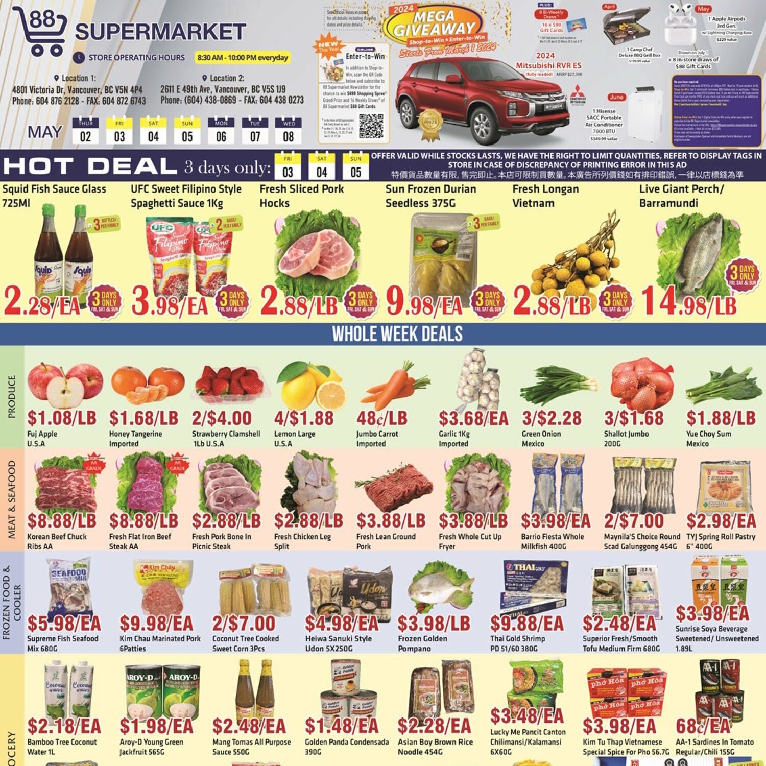 88 Supermarket Weekly Flyer - Weekly Specials - May 2 – 8 ...