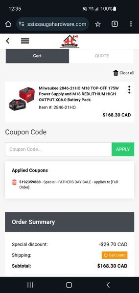 [Mississauga Hardware] Milwaukee 2846-21HO M18 TOP-OFF 175W Power ...