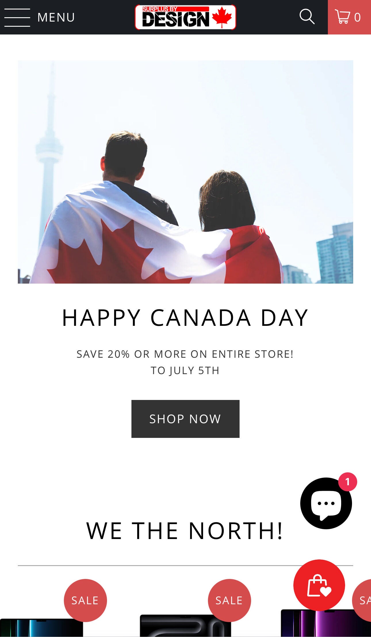 [Surplus by Design] Canada day discount (20% or more) - RedFlagDeals ...