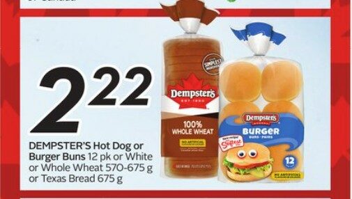 [Safeway] Sobeys Dempster's Bread / Hamburger / Hotdog Buns $0.97 After ...