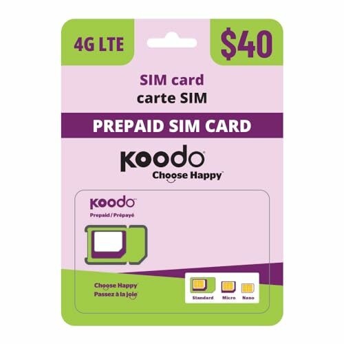 [Amazon.ca] $20 for Koodo $40 Prepaid Sim with Unlimited Talk Canada ...