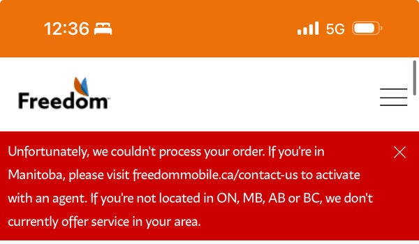 Quebec, what other yearly prepaid as Freedom mobile is not accessible ...