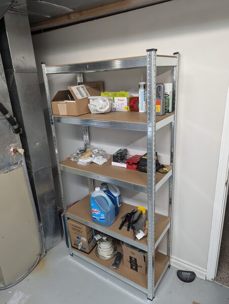 [Princess Auto] 5-Shelf Garage Steel Shelving Unit - 70"H x 35"W x 16"D ...