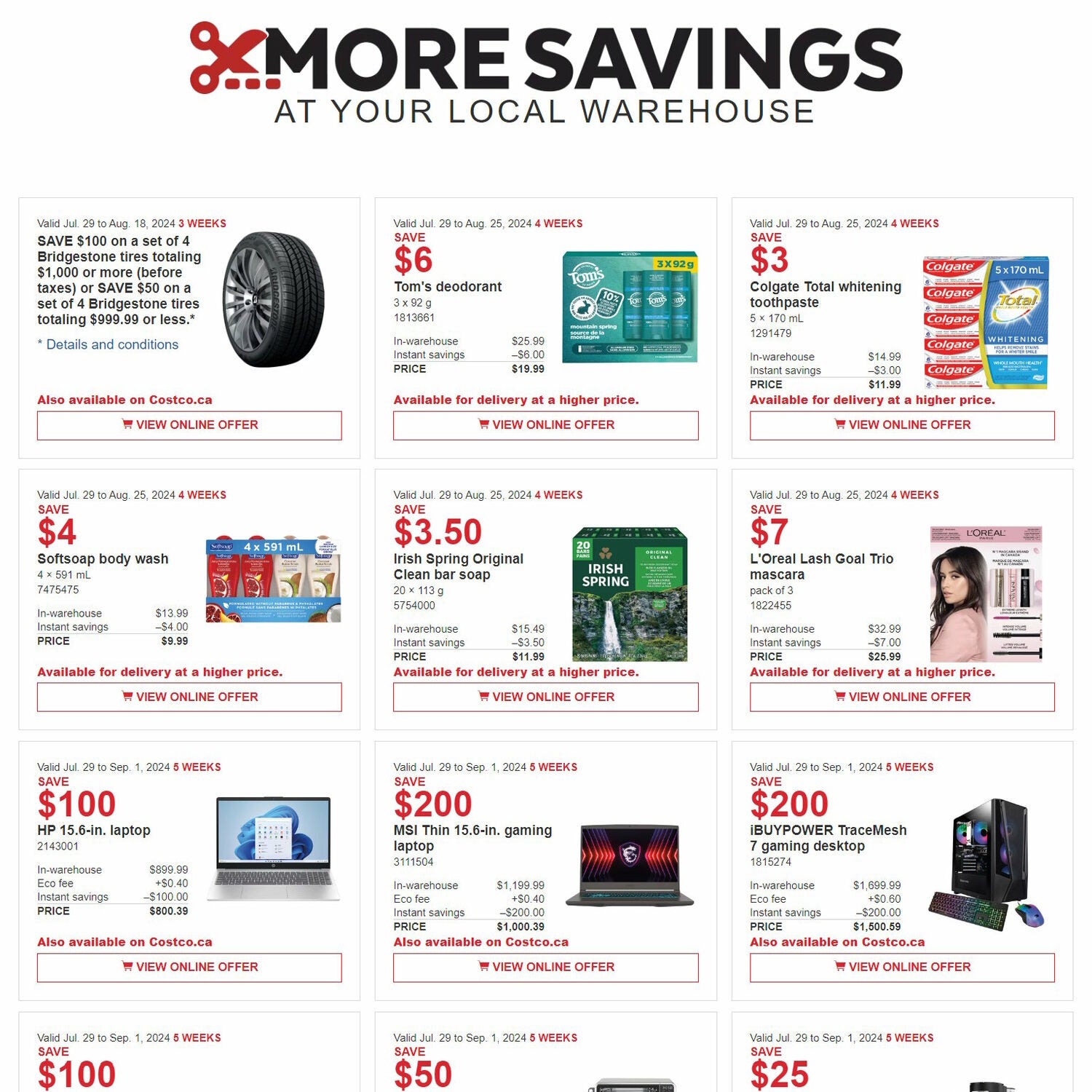 Costco Weekly Flyer - More Savings (NB) - Aug 12 – Sep 1 - RedFlagDeals.com