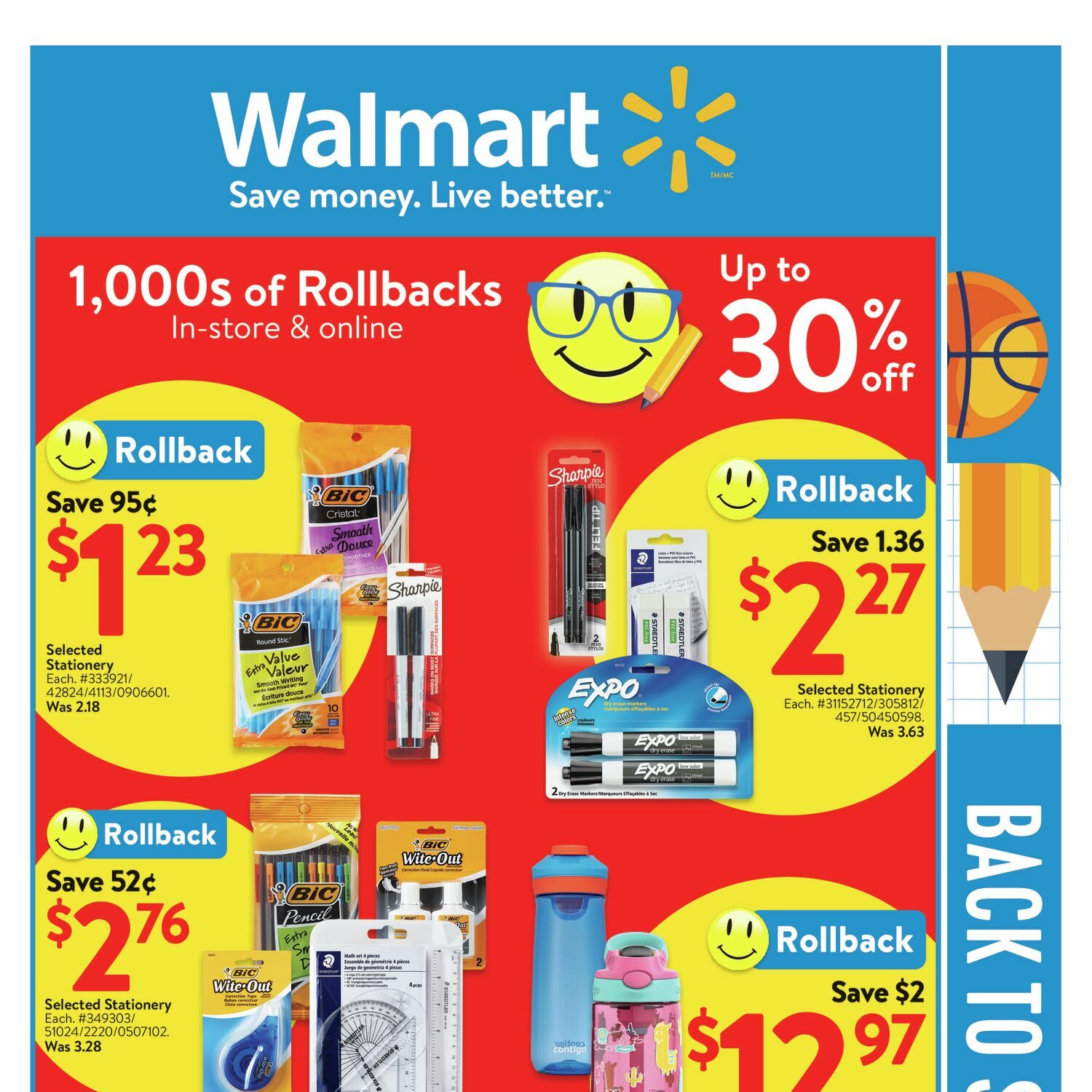 Walmart Weekly Flyer - Back To School Savings (West) - Aug 22 – 28 ...
