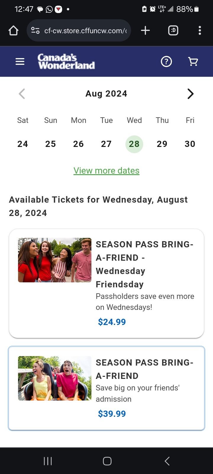 [Canada's Wonderland] 2025 Season Passes - Bring a friend renewals ...