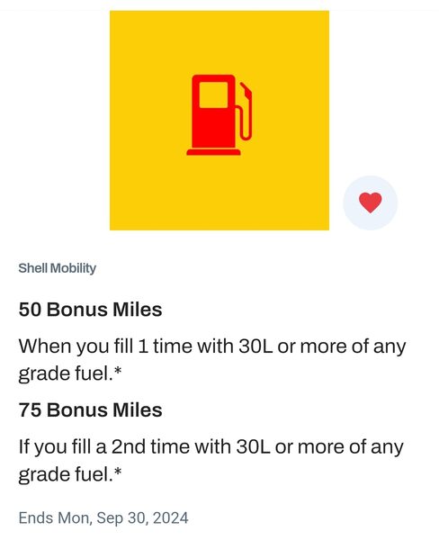 [Shell] Get 50 BAM when you earn at least 1 AM at Shell (YMMV ...