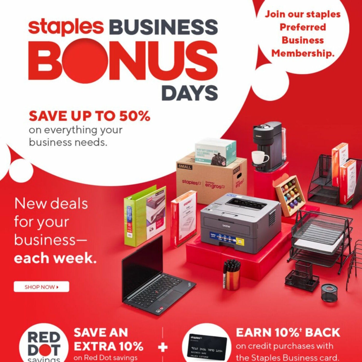 Staples Weekly Flyer - Weekly Deals - Business Bonus Days - Oct 9 – 15 ...