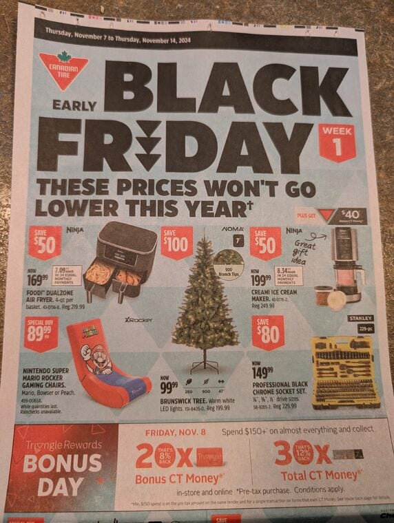 [Canadian Tire] [Black Friday] Canadian Tire (East) *Early* Black ...