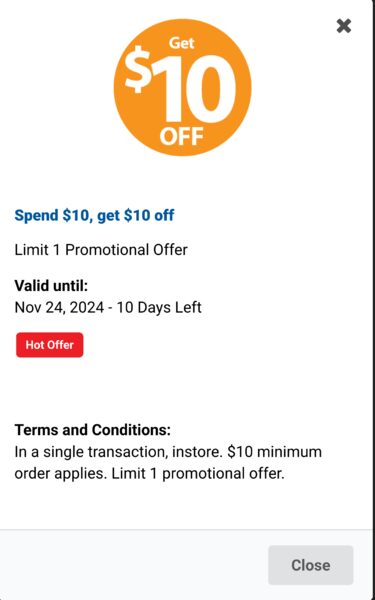 [Save On Foods] [YMMV] More Rewards - Spend $10, get $10 off ...