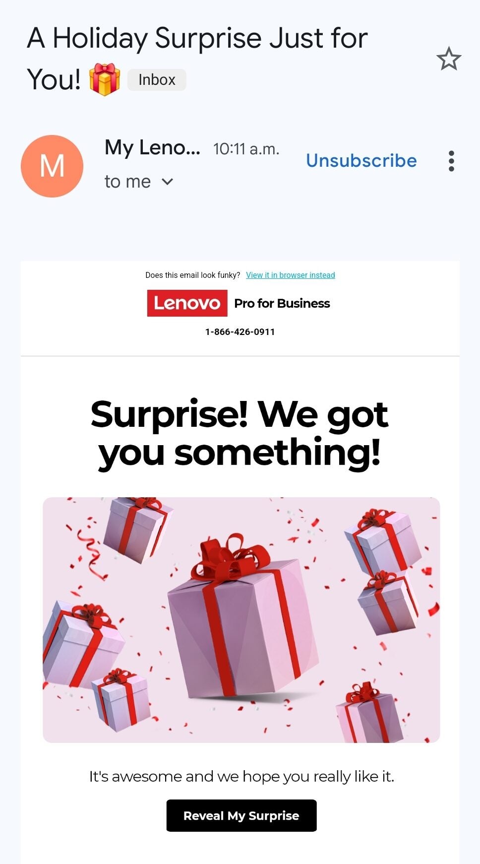 [Lenovo Canada] Lenovo Rewards - Surprise! We got you a gift - Check ...