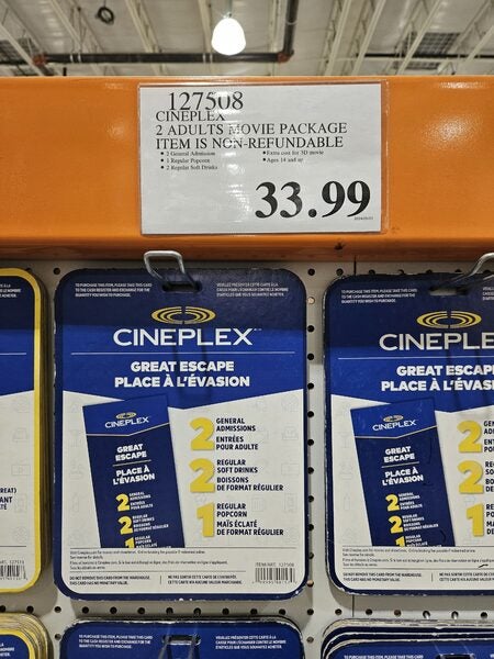 Costco Cineplex Tickets Question - Page 2 - RedFlagDeals.com Forums