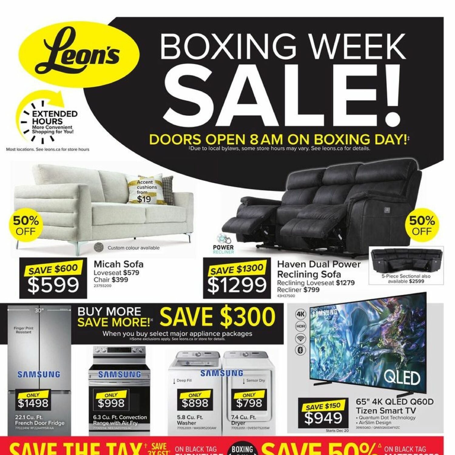 Leon's Weekly Flyer - Boxing Week Sale (AB, SK & MB) - Dec 19 – Jan 1 ...