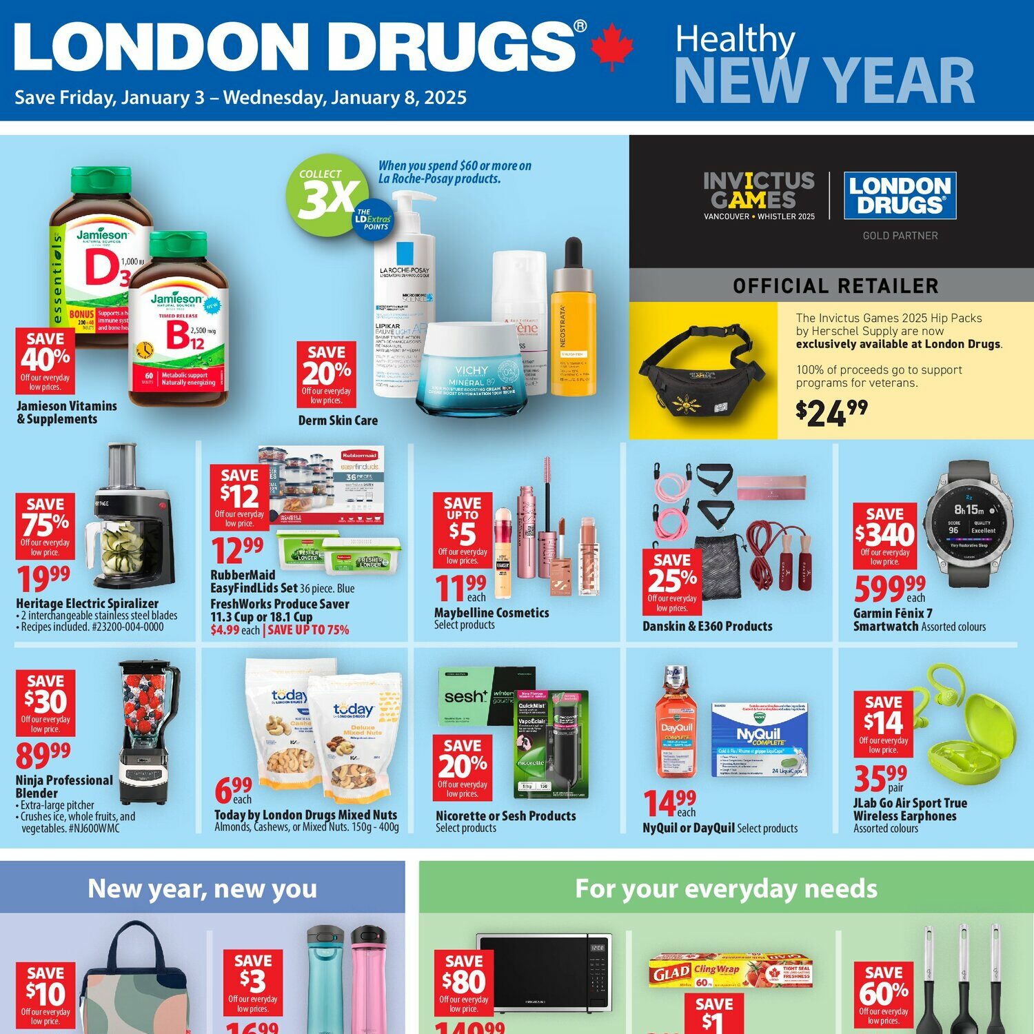 London Drugs Weekly Flyer - Weekly Deals - Healthy New Year - Jan 3 – 8 ...