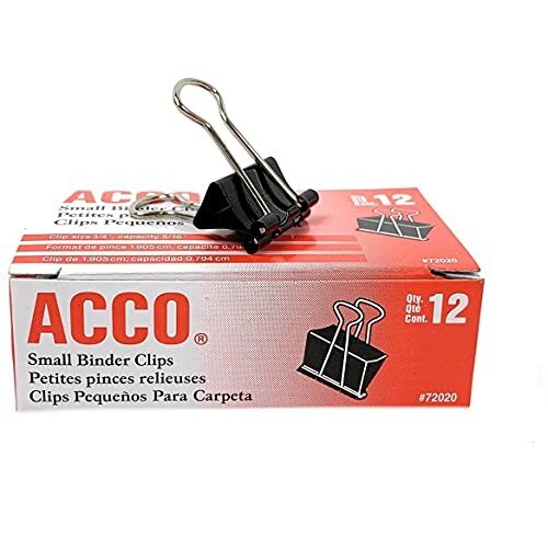 [Amazon.ca] $0.80 for a box of 12 ACCO Binder Fold Back Binder Clips, 3 ...