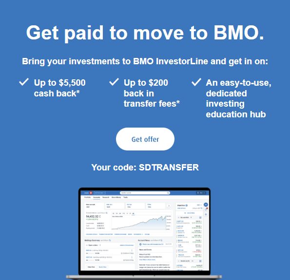 [BMO] [YMMV] Up to $5,500 cash back & $200 back in transfer fees for ...