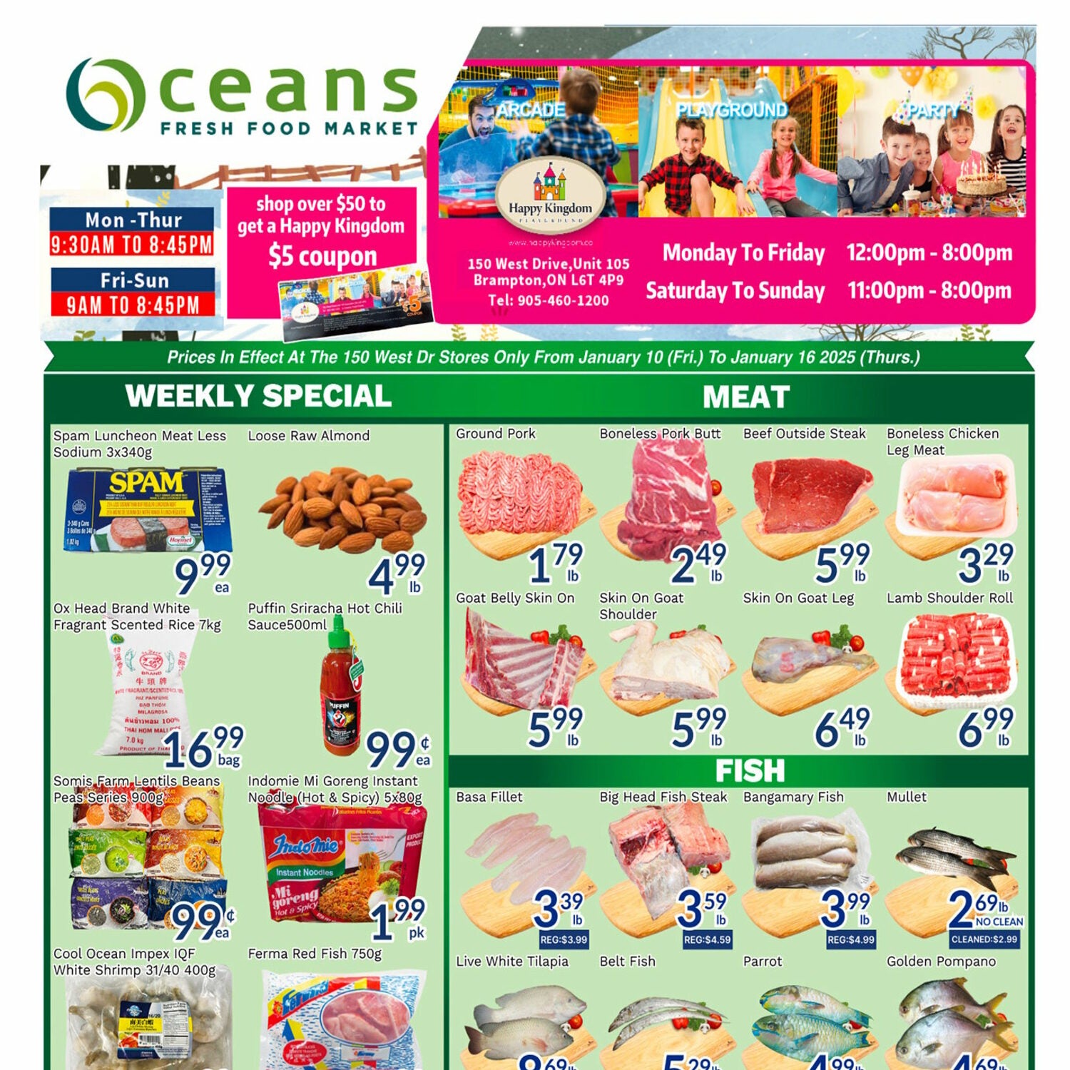 Oceans Fresh Food Market Weekly Flyer - Weekly Specials - Jan 10 – 16 ...