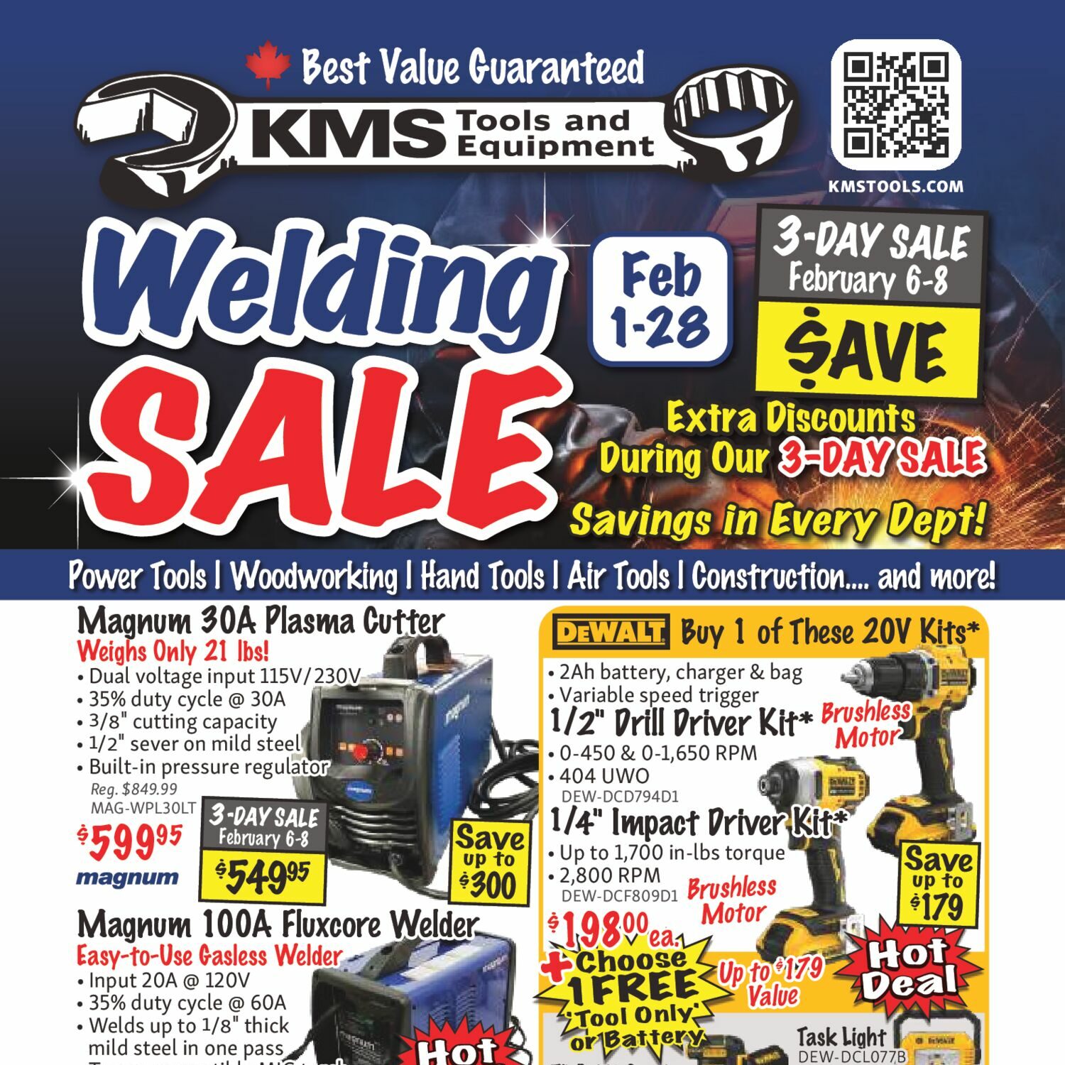 KMS Tools Weekly Flyer - Welding Sale - Feb 1 – 28 - RedFlagDeals.com