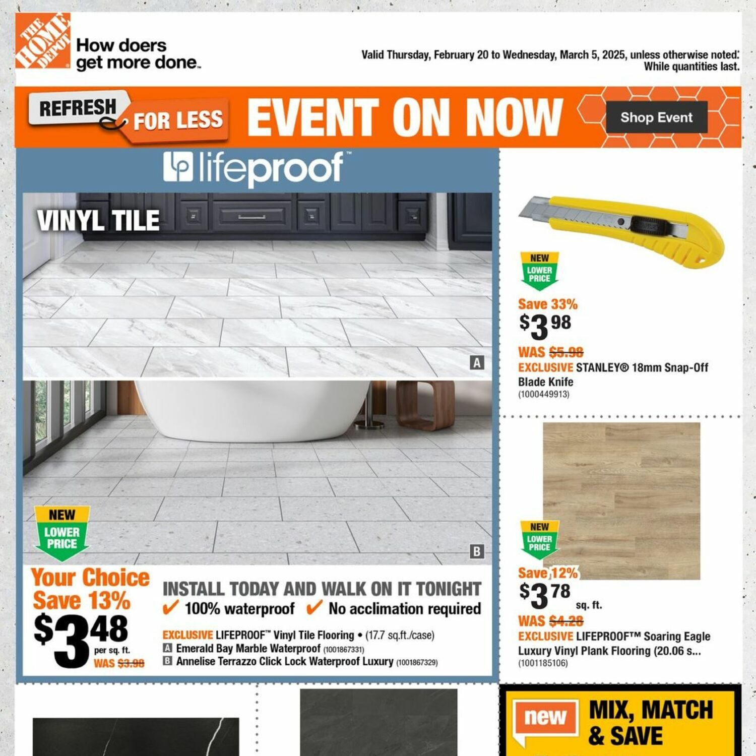 Home Depot Weekly Flyer - Weekly Deals - Refresh For Less Event (ON ...