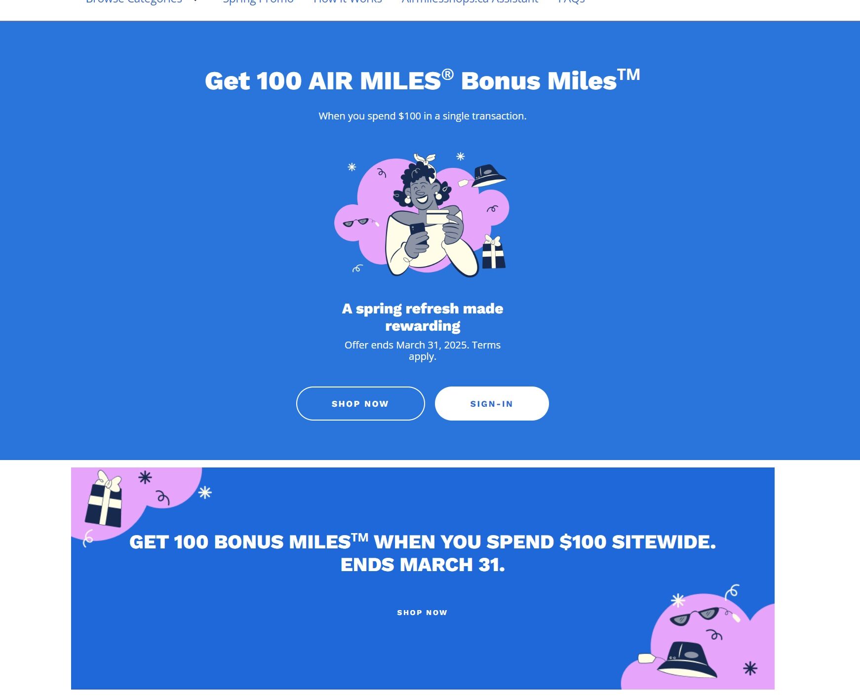 [Air Miles] Get 100 AIR MILES Bonus Miles When you spend $100 in a ...