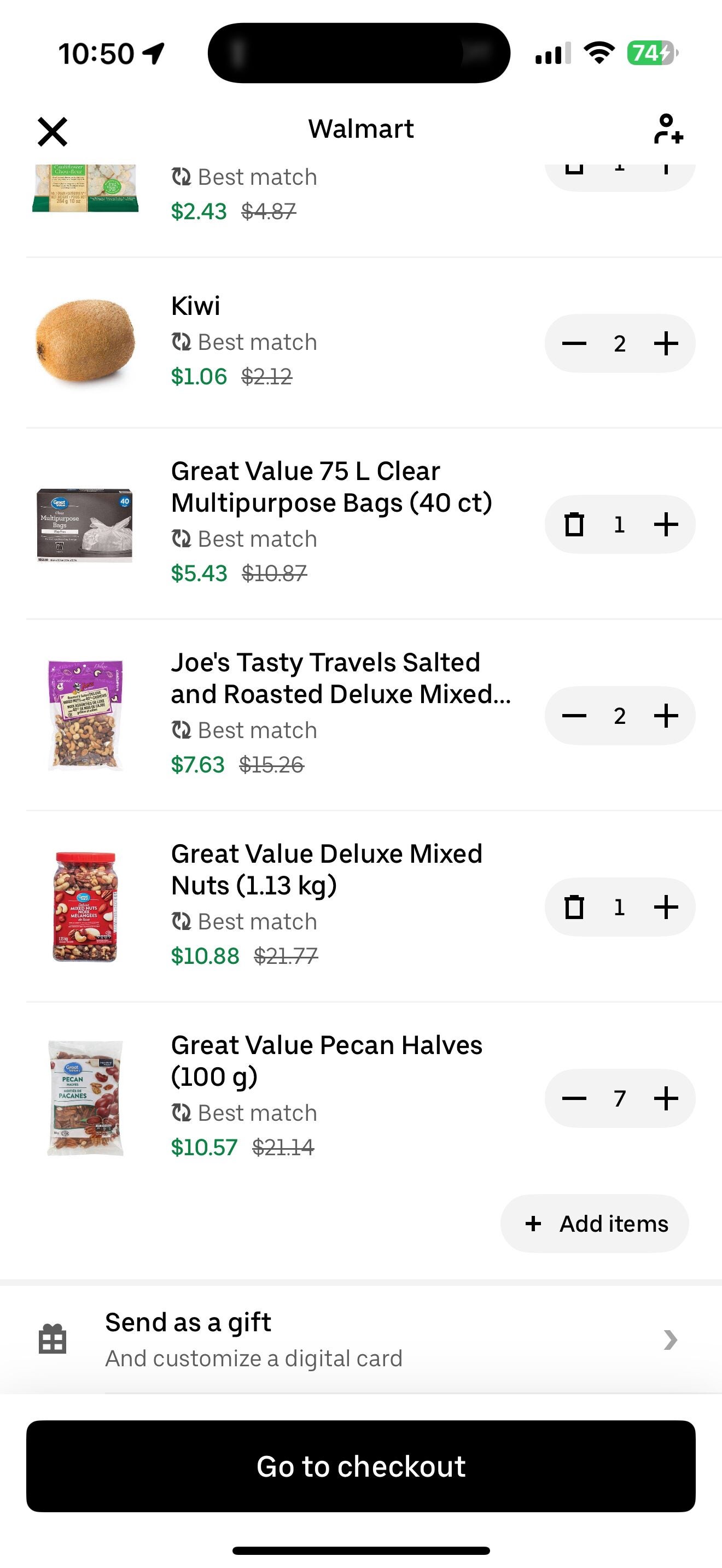 [Uber Eats] Tons of items at 50% at grocery stores through Uber Eats ...