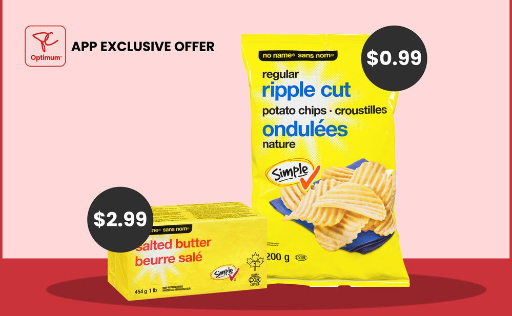 [Shoppers Drug Mart] Get No Name Butter for only $2.99 & No Name Chips ...