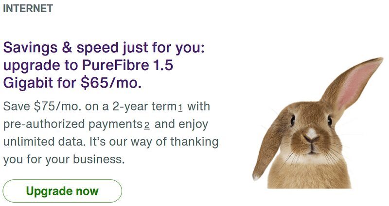 [Telus] PureFibre 1.5 Gigabit for $65 or 3 Gigabit for $70 YMMV - Page ...