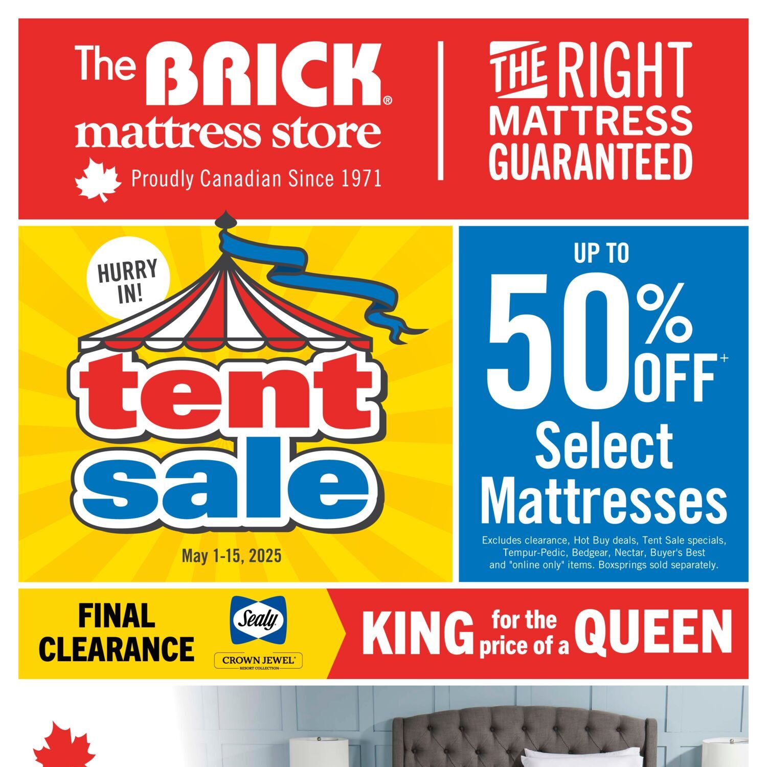 The Brick Weekly Flyer - Mattress Store - Tent Sale - May 1 – 15 ...