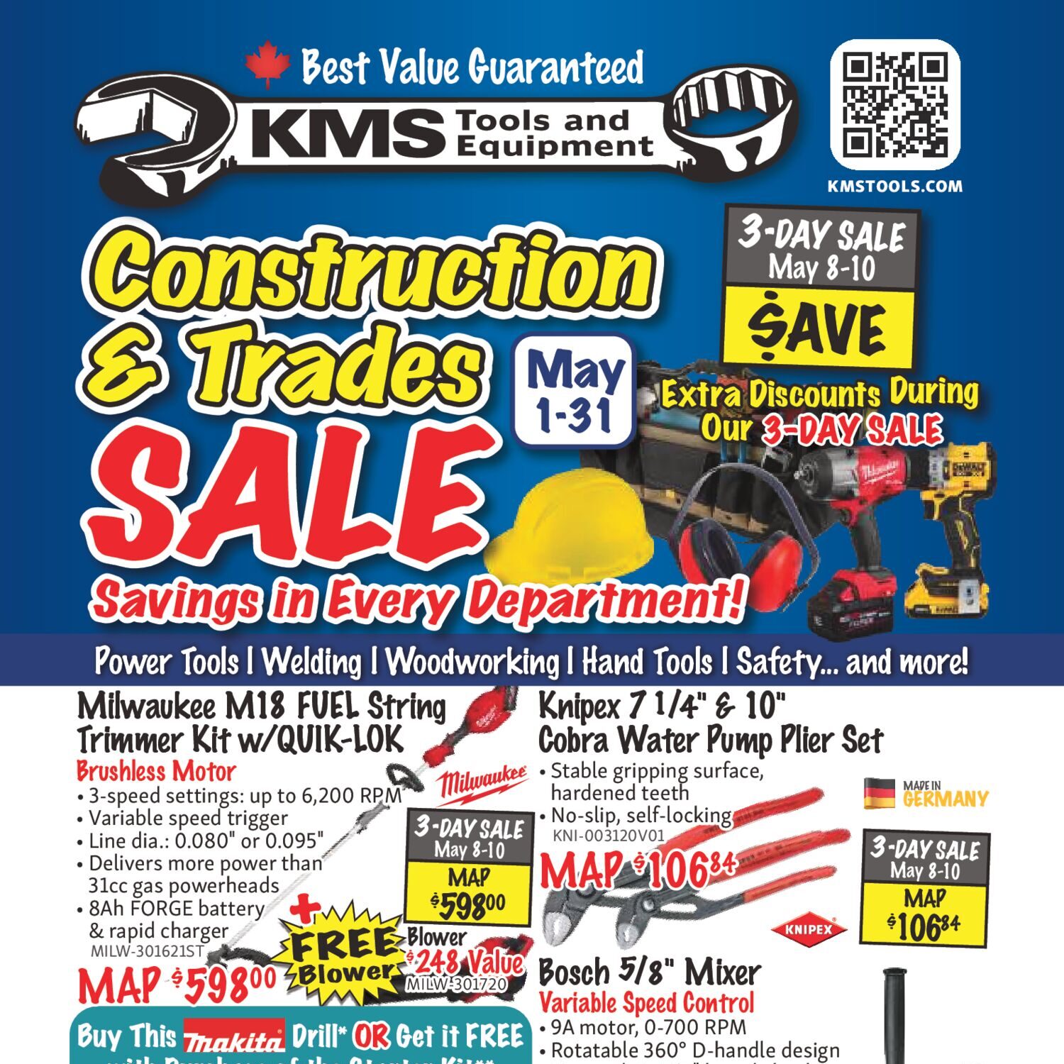 KMS Tools Weekly Flyer - Construction & Trades Sale - May 1 – 31 ...