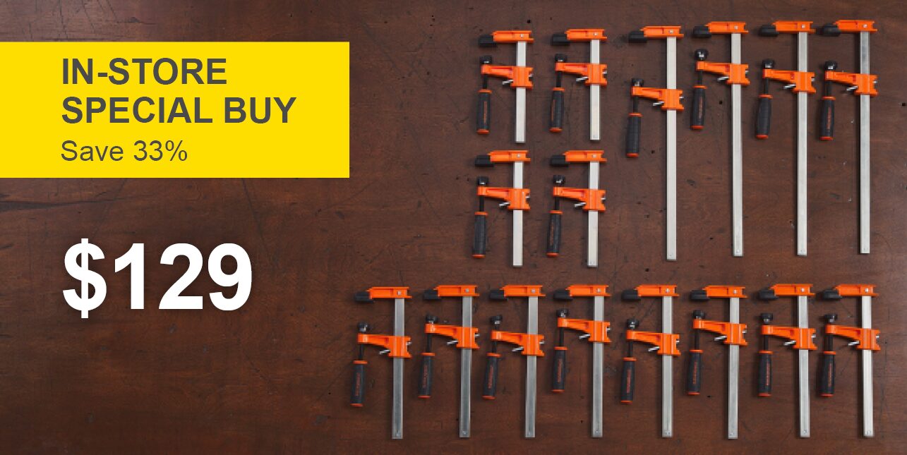 [Lee Valley] Set of 16 Jorgensen Light-Duty Fast-Acting Bar Clamps $129 ...