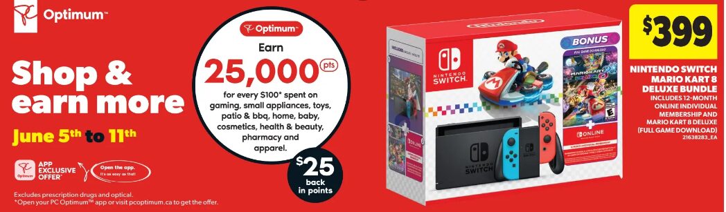 [Real Canadian Superstore] Nintendo Switch Mario Kart 8 Deluxe Bundle ...