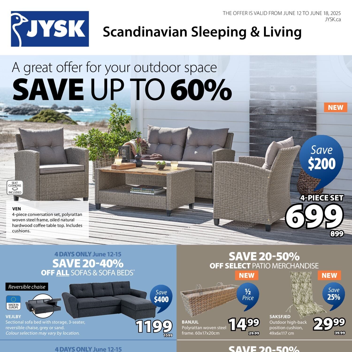 JYSK Weekly Flyer - Weekly Deals - Jun 12 – 18 - RedFlagDeals.com