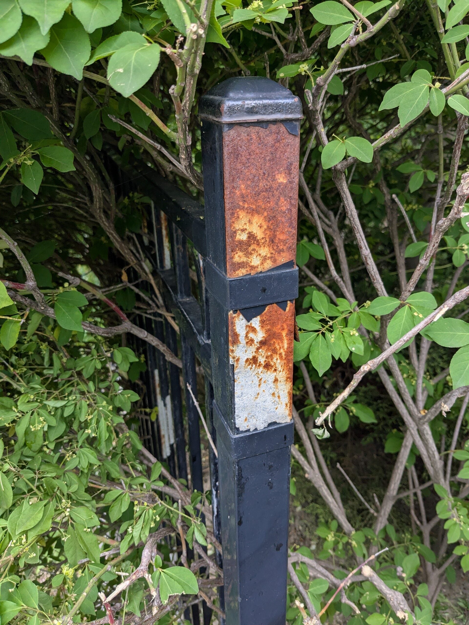 How to fix rusted metal fence? - RedFlagDeals.com Forums