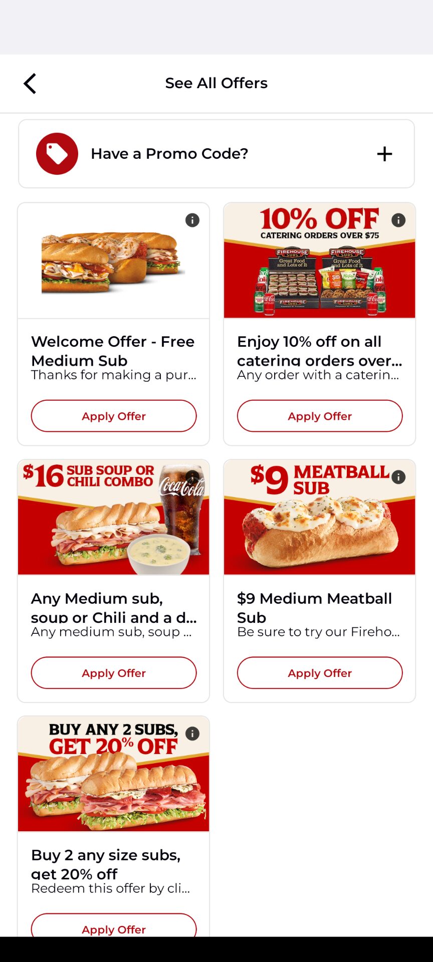 [Firehouse Subs] BOGO deal with the code: FHSBCCA - RedFlagDeals.com Forums