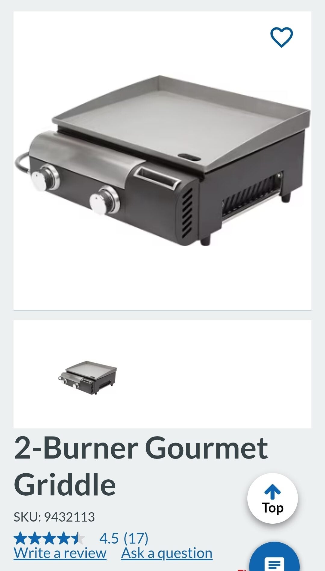 [Princess Auto] 2-Burner Gourmet Griddle | 285 sq in./20,000 BTU | $107 ...