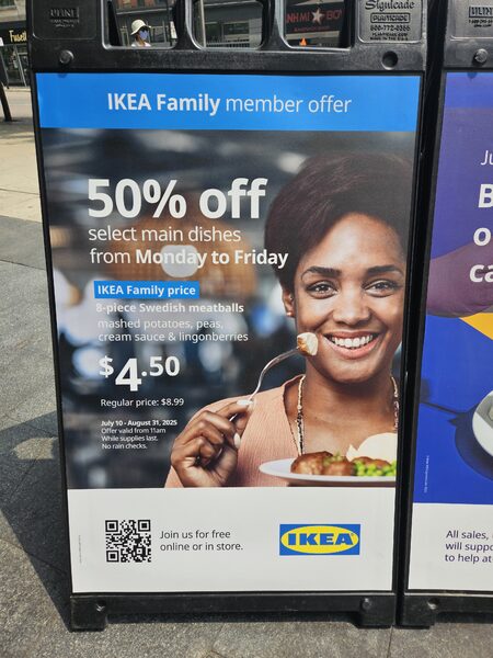 [IKEA] 50% off select meals, kids eat free* on Wed & Receive $25 off $75,$35 off $120 coupons ...