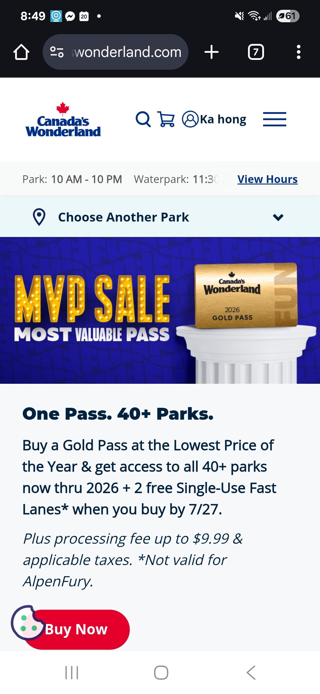 [Canada's Wonderland] Canada's wonderland season pass 2026 ...