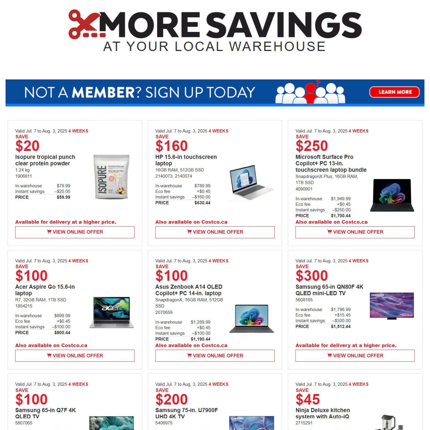 Costco Weekly Flyer - More Savings (NL) - Jul 21 – Aug 3 - RedFlagDeals.com