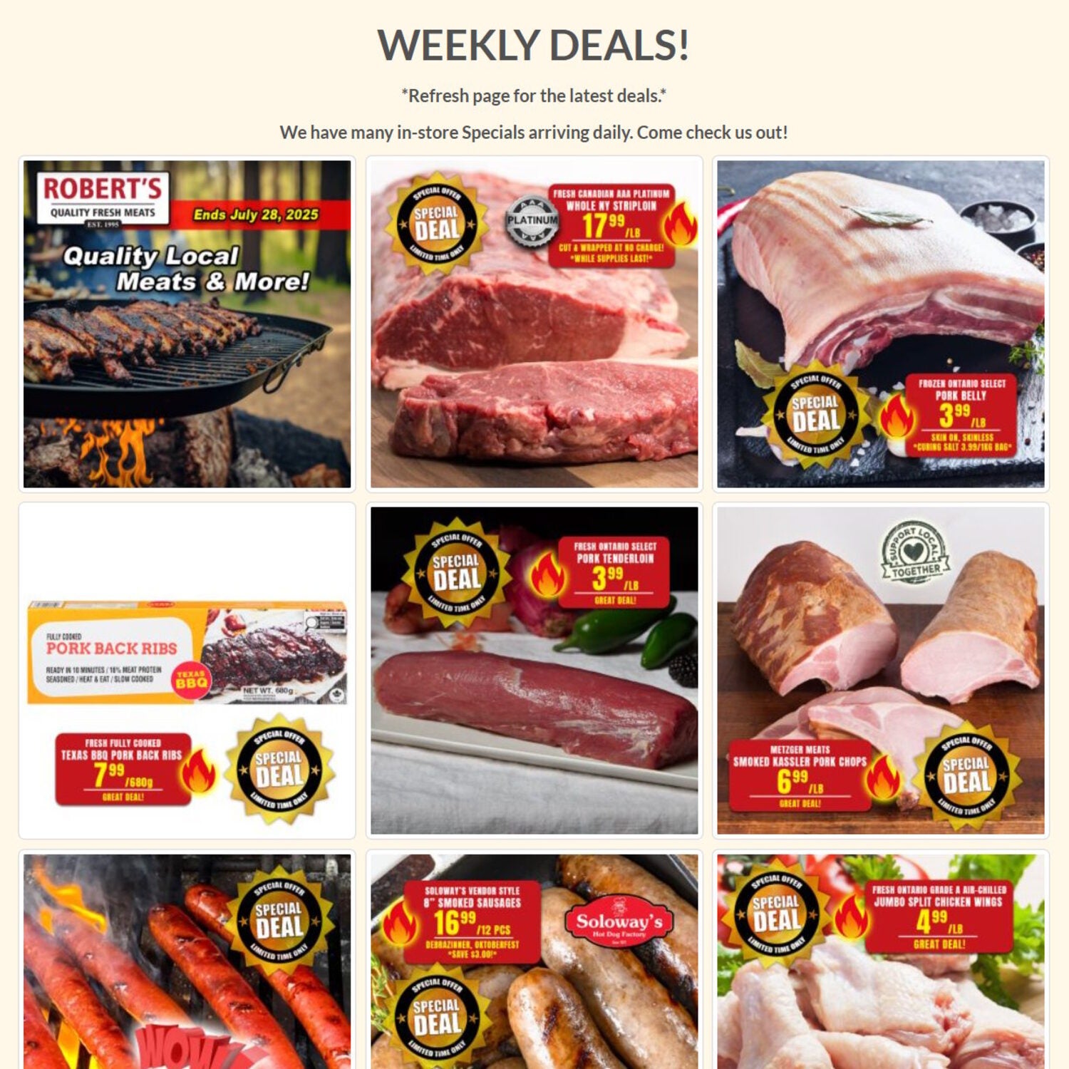 Robert's Boxed Meats Weekly Flyer - Weekly Specials - Jul 22 – 28 ...