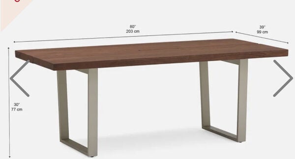 Live Edge Solid Acadia Wood Dining Table Set with Bench - $680 OBO for ...