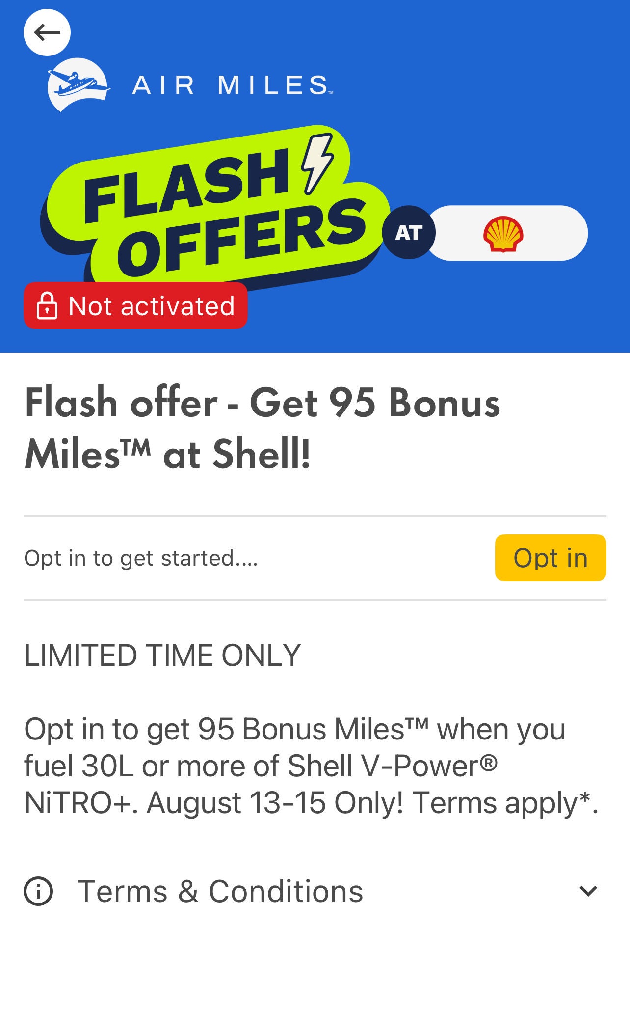 [Shell] Flash offer - Get 95 Bonus Miles at Shell (Aug 13- Aug 15 ...