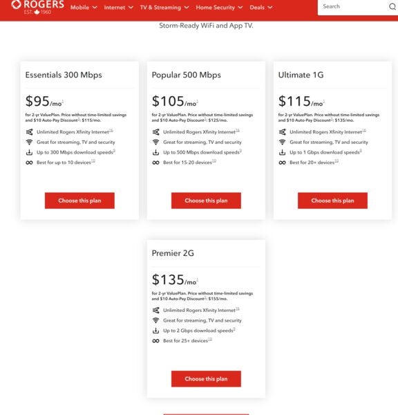 [Rogers] Rogers home internet 2.5G for $50 24 months YMMV ...