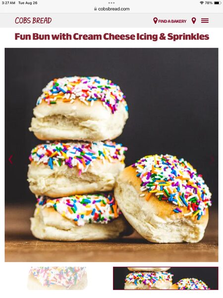 [Cobs Bread] free Fun Buns for entire carpool September 4-6 ...