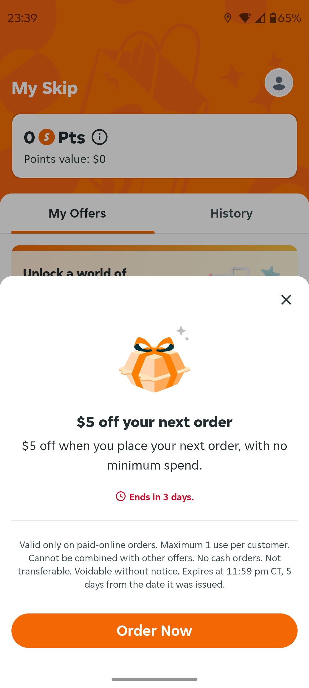 [Skip] [YMMV] Skip Email Offer $5 credit - RedFlagDeals.com Forums