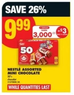 [No Frills] [ON] Nestle Assorted Mini Chocolate 50pk $9.99 +3,000 ...