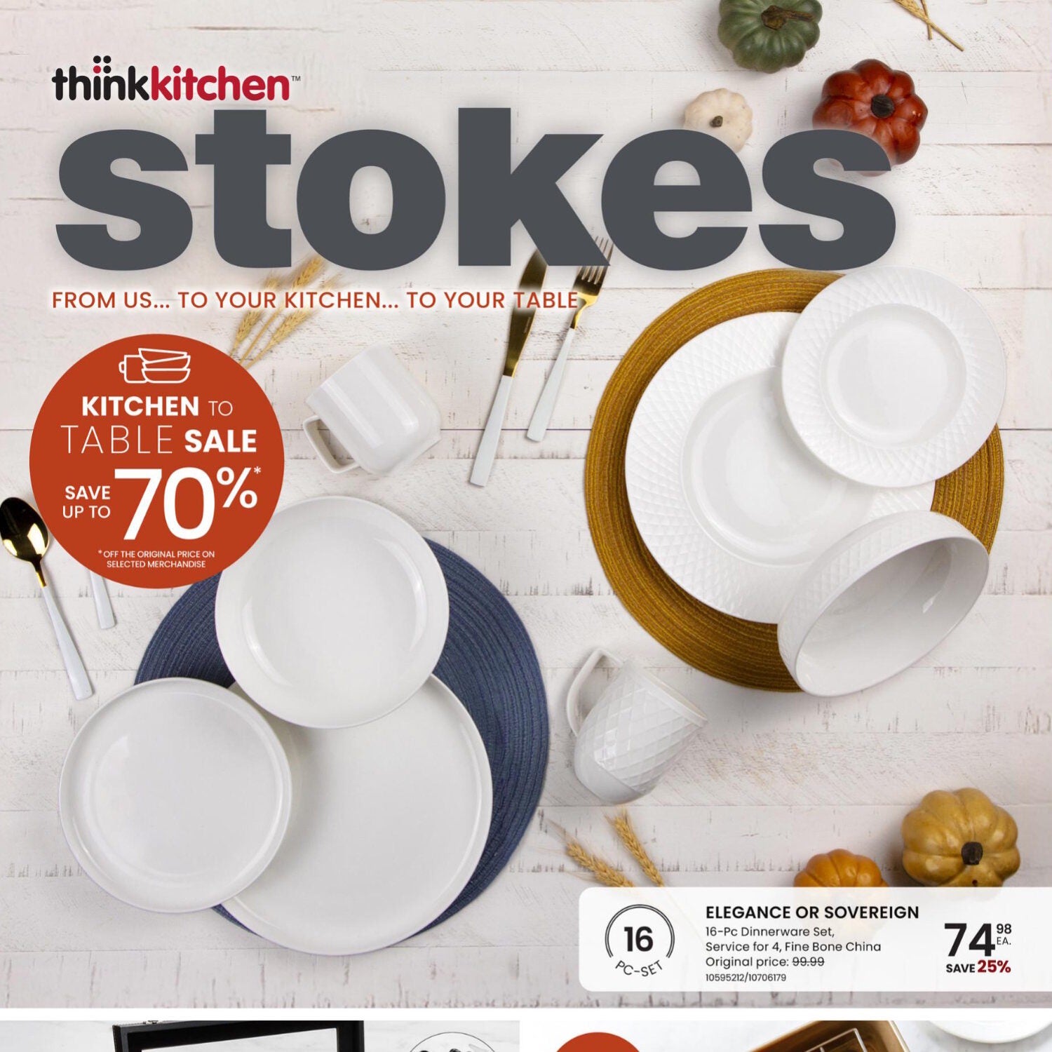 Stokes Weekly Flyer - Kitchen To Table Sale - Sep 29 – Oct 26 ...