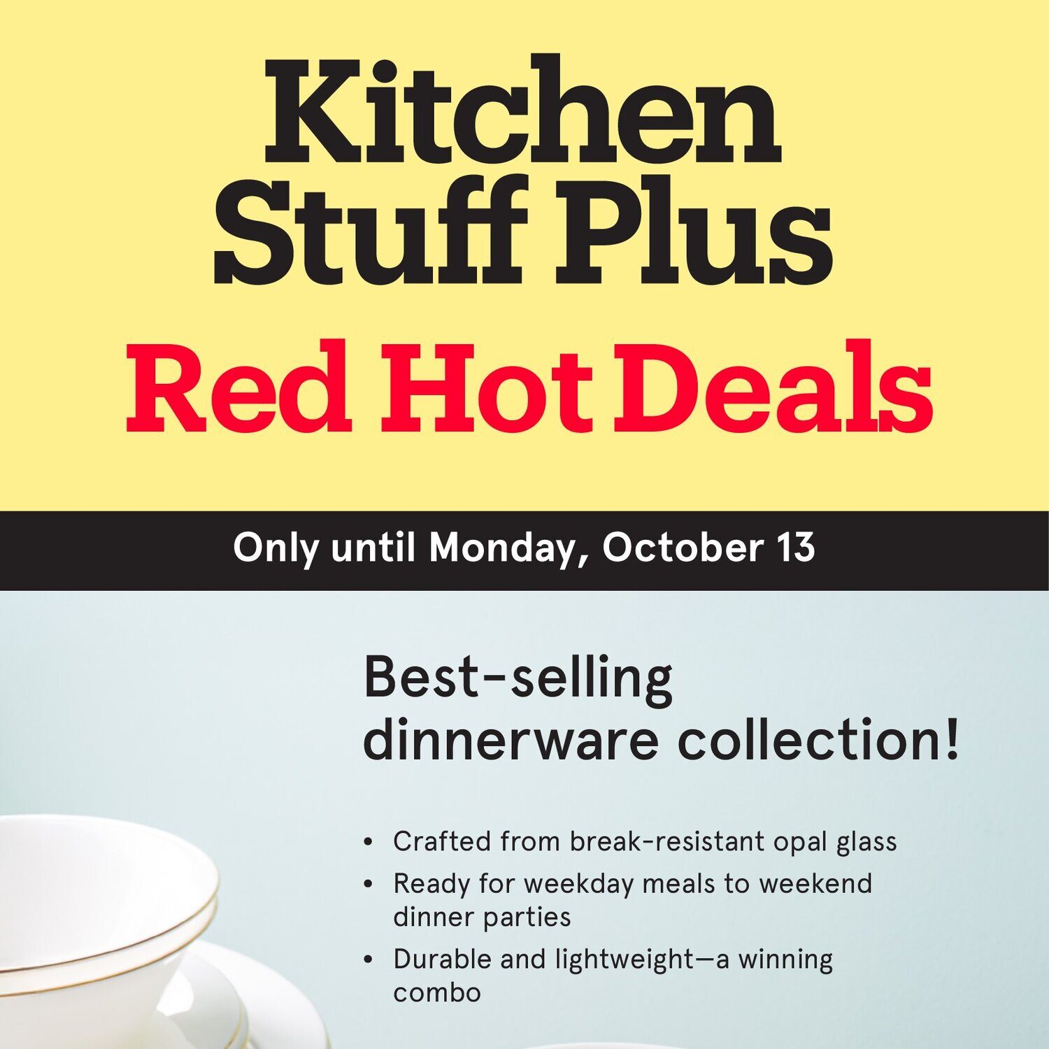 Kitchen Stuff Plus Weekly Flyer - Red Hot Deals - Oct 6 – 13 ...