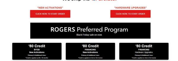 [Rogers] [Black Friday] Rogers Preferred Program - Black Friday Deals ...