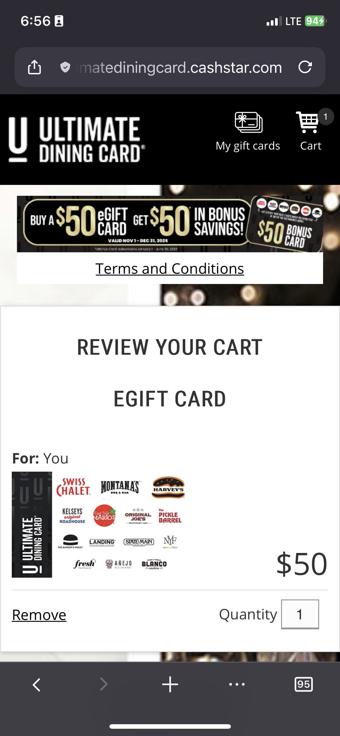 [Theultimatedining card.com] Ultimate dining card Egift + BoGO 5 Free ...